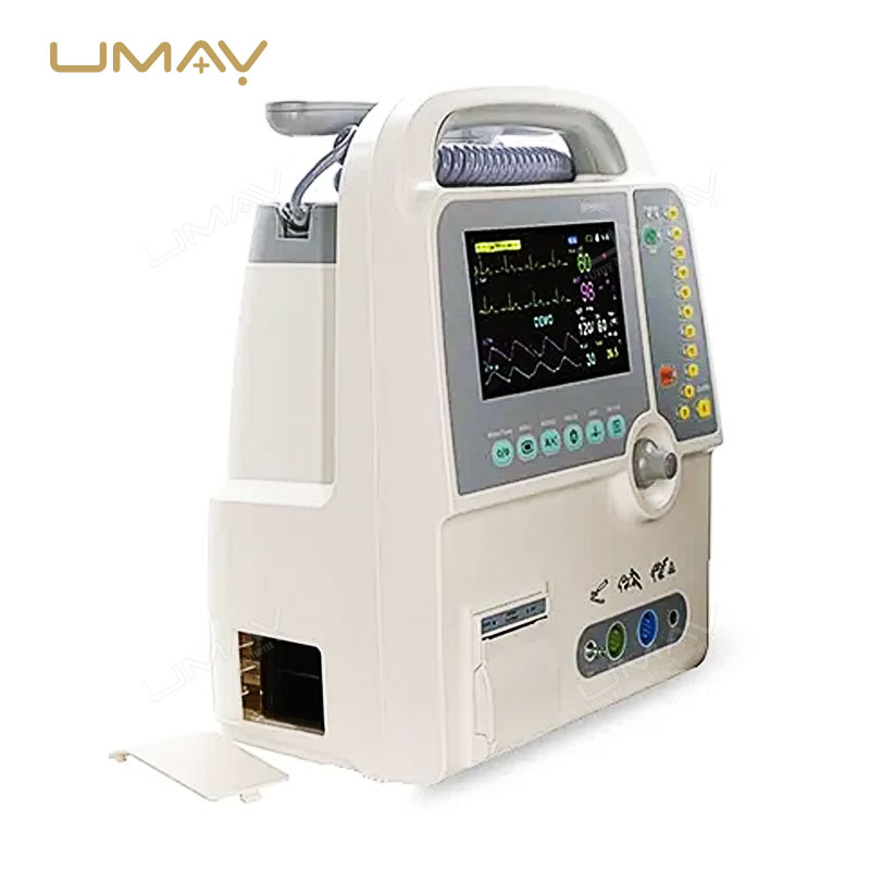Biphasic Defibrillator Monitor with Voice Prompts, ECG, and Optional ...