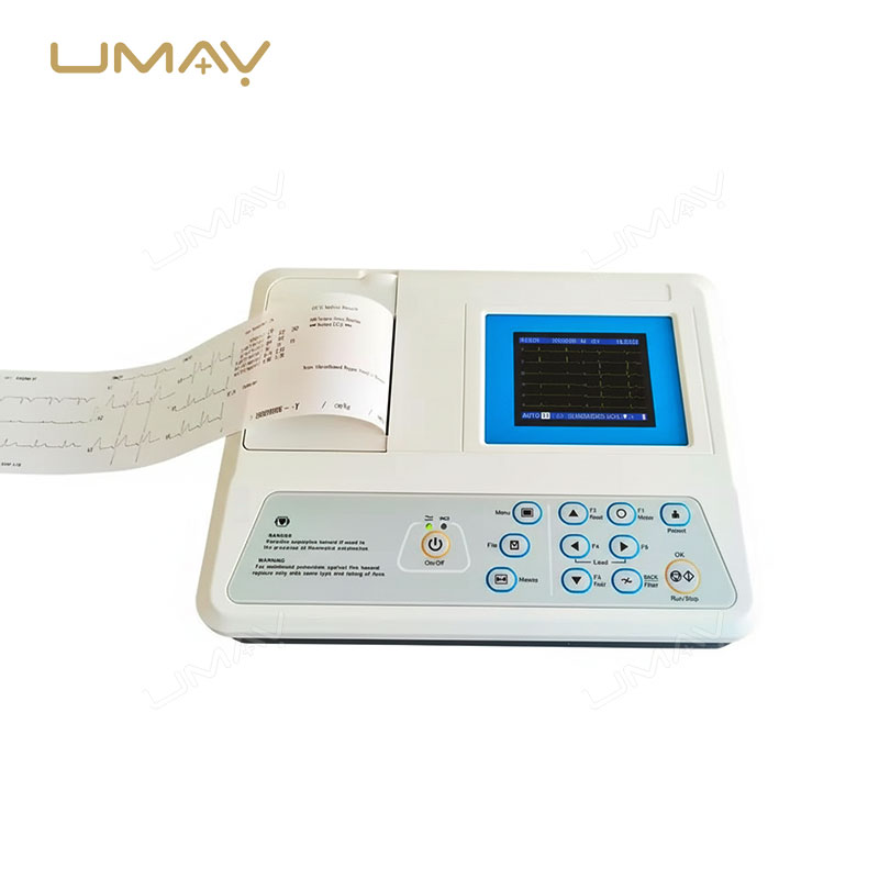 Electrocardiograph Machine 3-channel with Real-Time ECG Display and ...