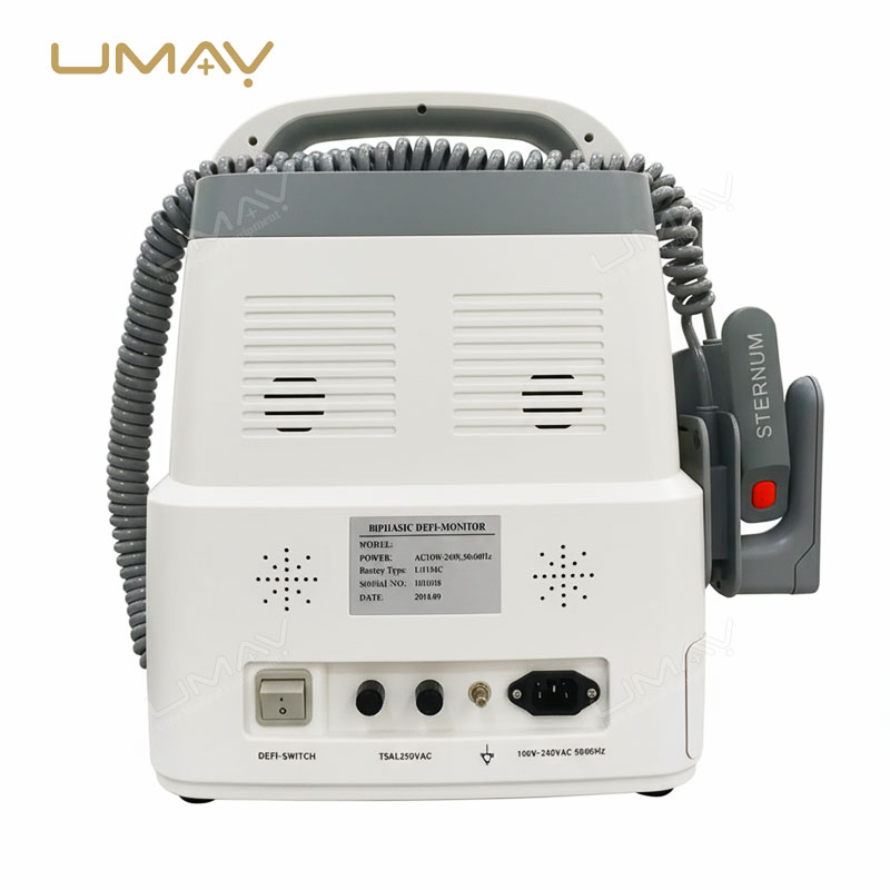 Transportable defibrillator monitor with integrated ECG and real-time ...