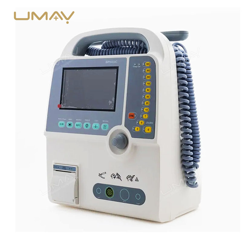Transportable defibrillator monitor with integrated ECG and real-time ...
