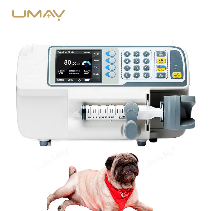 Digital Veterinary Single Syringe Pump Auto-Bolus System with Calibration