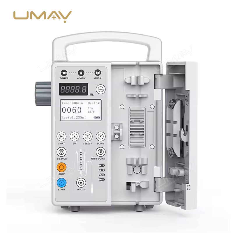 Precision Infusion Pump with Voice Alarm System and Dual CPU for Fluid ...